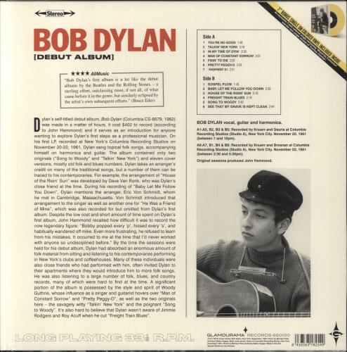 Bob Dylan Bob Dylan [Debut Album] + Bonus Yellow 7" + Shrink UK vinyl LP album (LP record) (800824)